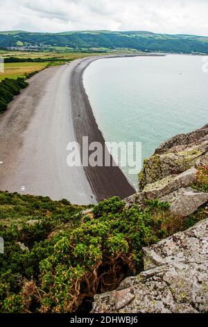 Hurlstone Point in Somerset and the Bristol Channel Stock Photo - Alamy