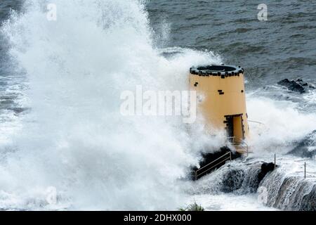 FUNCHAL, MADEIRA/PORTUGAL - APRIL 9 : Tropical storm hitting the ...
