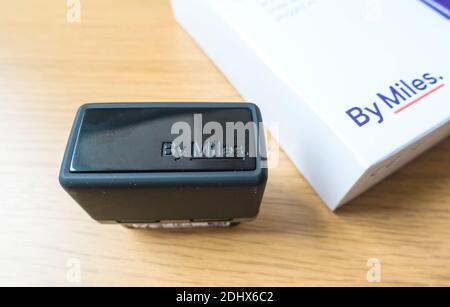 car insurance black box provided by ByMiles company Stock Photo - Alamy