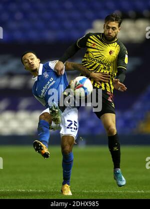 and Birmingham City's Josh Cogley battle for the ball Stock Photo - Alamy