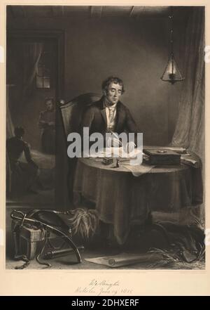 Arthur Wellesley, first Duke of Wellington, Writing the Waterloo ...