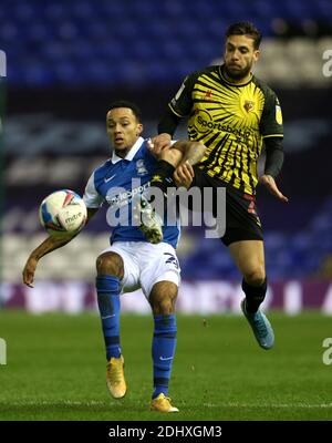 and Birmingham City's Josh Cogley battle for the ball Stock Photo - Alamy