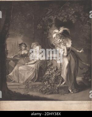 Beatrice, Hero and Ursula, John Jones, after Henry Fuseli Stock Photo ...
