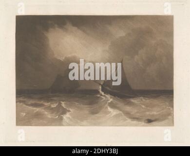 Joseph Mallord William Turner - a Ship Against the Mewstone at the ...