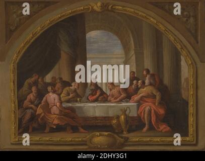 The Last Supper . New Testament cycle . 14th century. Lippo Memmi (1291 ...