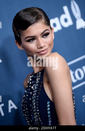 Zendaya Coleman attends the 27th Annual GLAAD Media Awards at the ...