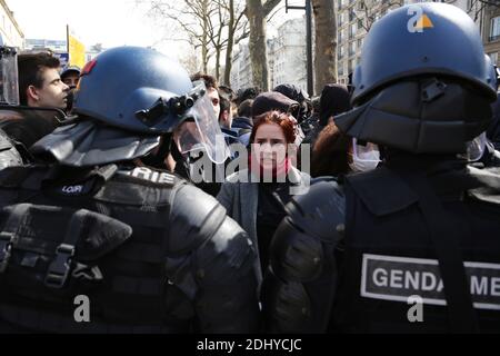 Students demonstrate against the labour reform called El Khomri law in ...