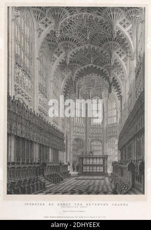 Interior of Henry the Seventh's Chapel 1830 by Frederick Mackenzie ...