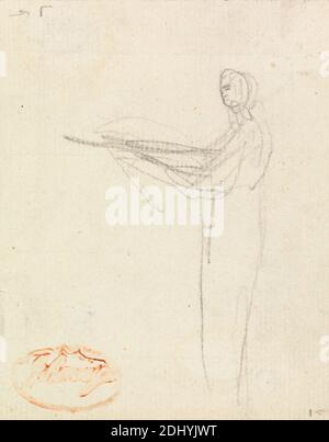 Figure Study 10, George Romney, 1734–1802, British, undated, Pen and ...