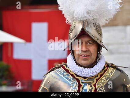 The Swiss Guard Corps Commander Col Christoph Graf During The Holy