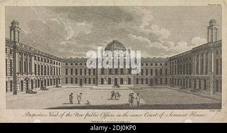 Perspective View of the New Public Offices in the Inner Court of ...