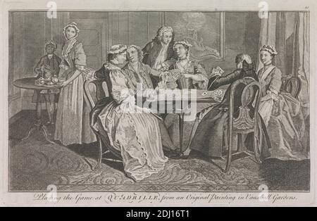 A Game Of Quadrille Stock Photo - Alamy