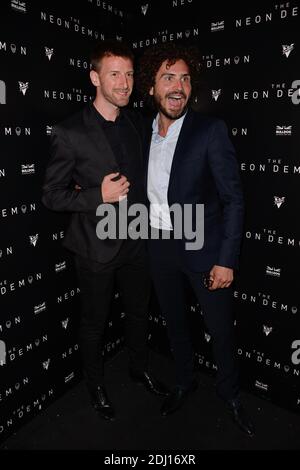 Maxime Musqua and a guest attending the Neon Demon after party held at ...