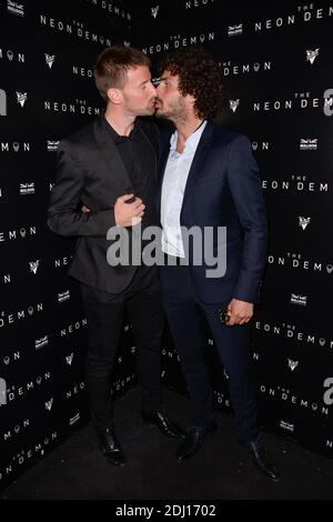 Maxime Musqua and a guest attending the Neon Demon after party held at ...