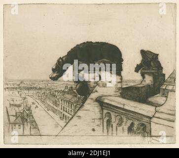 The Wingless Chimera 1911 by David Young Cameron Stock Photo - Alamy
