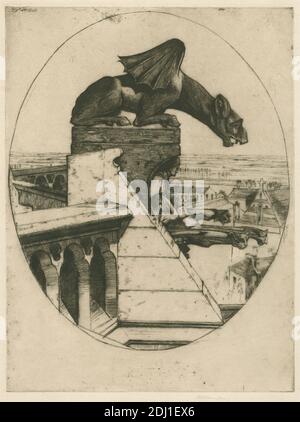 The Chimera of Amiens 1910 by David Young Cameron Stock Photo - Alamy