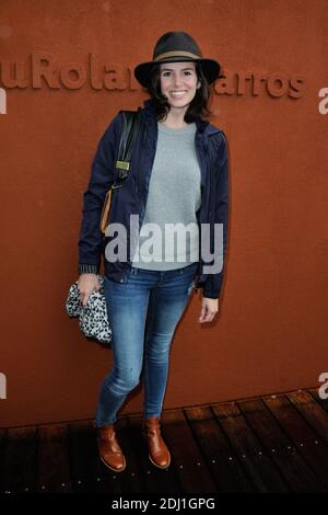 Louise Monot posing at the Village during French Tennis Open at Roland ...