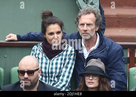 Stephane Freiss and his wige Ursula in the VIP Tribune during French ...
