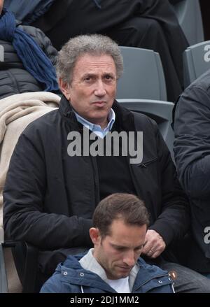 Michel Drucker in the VIP Tribune during French Tennis Open at Roland ...