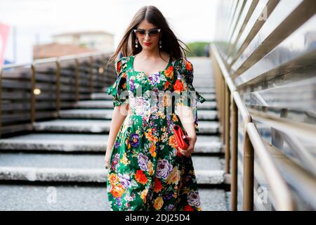 Street style, Iulia Deme at Pitti Uomo 90 held at Fortaleza Da Basso ...