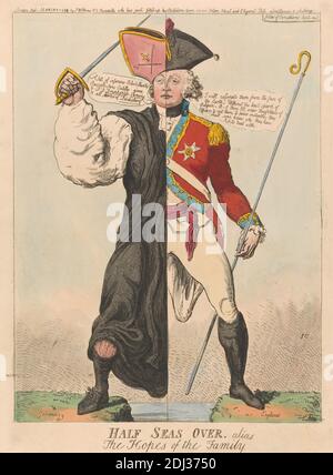 Half Seas Over, Alias the Hopes of the Family 1793 by Isaac Cruikshank ...