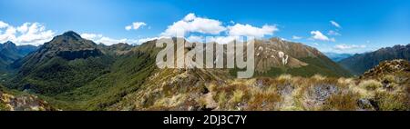 Kepler Track, Great Walk, mountain views Kepler Mountains and Southern ...