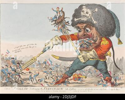 Gen'l Swallow Destroying the French Army 1799 by Isaac Cruikshank Stock ...