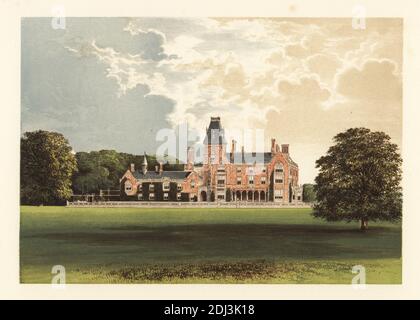 Hemsted Park, Kent, England. Elizabethan-style brick house designed by ...