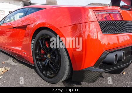 Italian Red Lamborghini Gallardo, LP 570-4, Superleggera at the Pendle ...