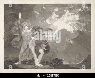 MacBeth, Act I, Scene III: "A Heath" 1803 by Thomas Trotter Stock Photo ...