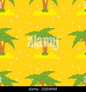 Palms pattern, simple style Stock Vector Image & Art - Alamy