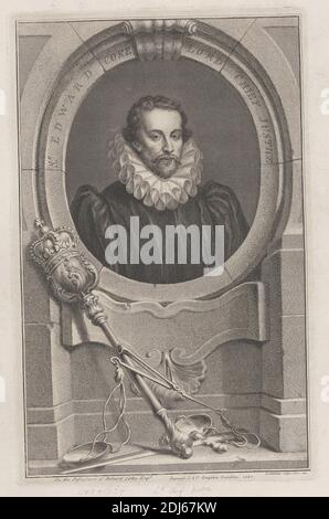 Sir Edward Coke, Lord Chief Justice 1741 by Jacobus Houbraken Stock ...