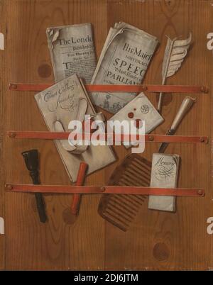 A Letter Rack. Edward Collier. 1695 Stock Photo - Alamy