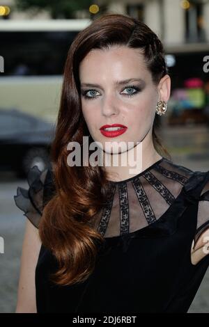 Roxane Mesquida arriving at the Miu Miu Haute Couture Fall - Winter ...