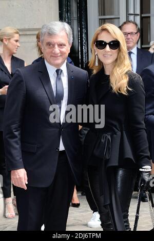 Sydney Toledano and Celine Dion attending the Christian Dior Haute ...