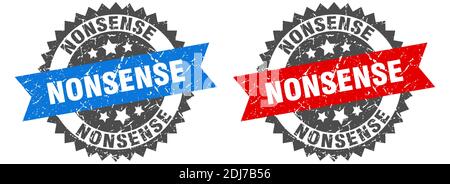 nonsense grunge stamp set. nonsense band sign Stock Vector Image & Art - Alamy