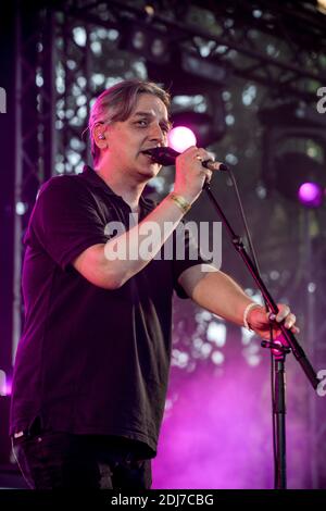 Peter Heppner peforms live in concert at Amphi Festival in Koln ...