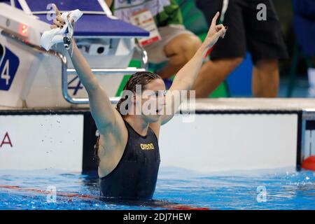 Hungary's Katinka Hosszu, winner of the 400 m medley women in a World ...