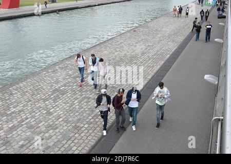 Pokemon Go hunters at Parc de La Villette in Paris, France on August 11 ...