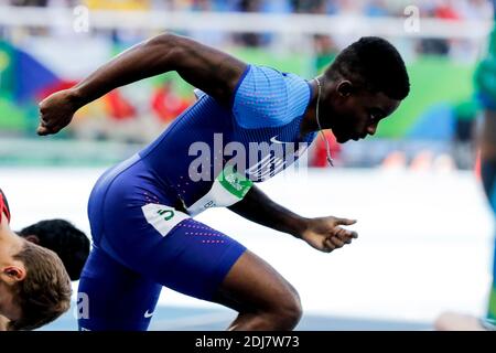 USA's Trayvon Bromell running his first round of the 100 m men in ...