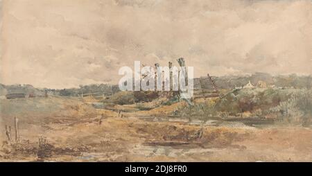 River Landscape 1842 by Alfred Downing Fripp Stock Photo - Alamy