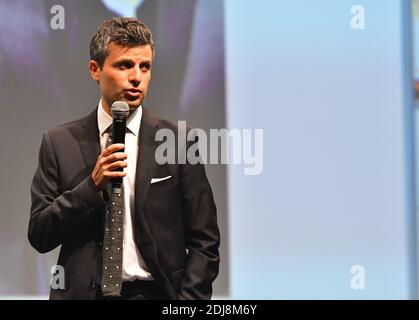 Jonathan Curiel at the press conference of the M6 group, held at "Le ...