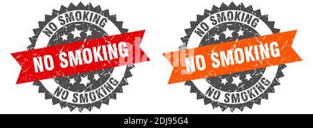 no smoking grunge stamp set. no smoking band sign Stock Vector Image ...