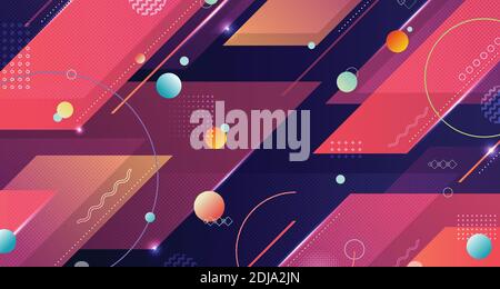 Abstract colorful overlap triangle pattern on white background with copy space, Vector ...