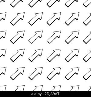 Seamless pattern with simple minimalist handdrawn waves vector ...
