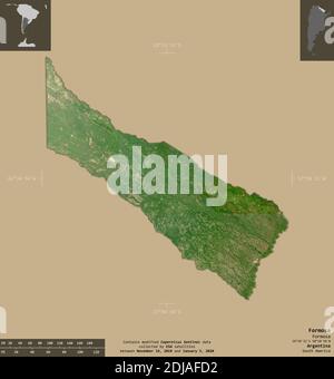 Formosa, province of Argentina. High resolution satellite map Stock ...