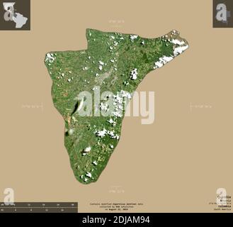 Quindio, department of Colombia. High resolution satellite map Stock ...