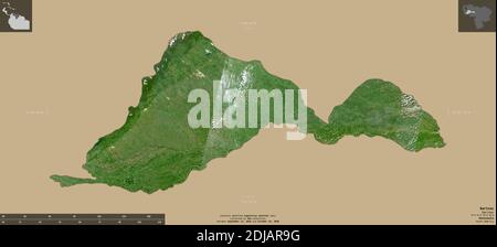 Barinas, state of Venezuela. High resolution satellite map Stock Photo ...