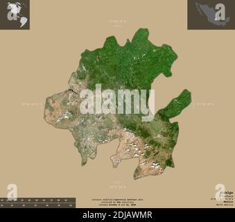 Hidalgo, state of Mexico. High resolution satellite map Stock Photo - Alamy