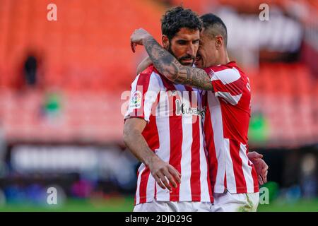 VALENCIA, SPAIN - DECEMBER 12: Raul Garcia of Athletic de Bilbao ...